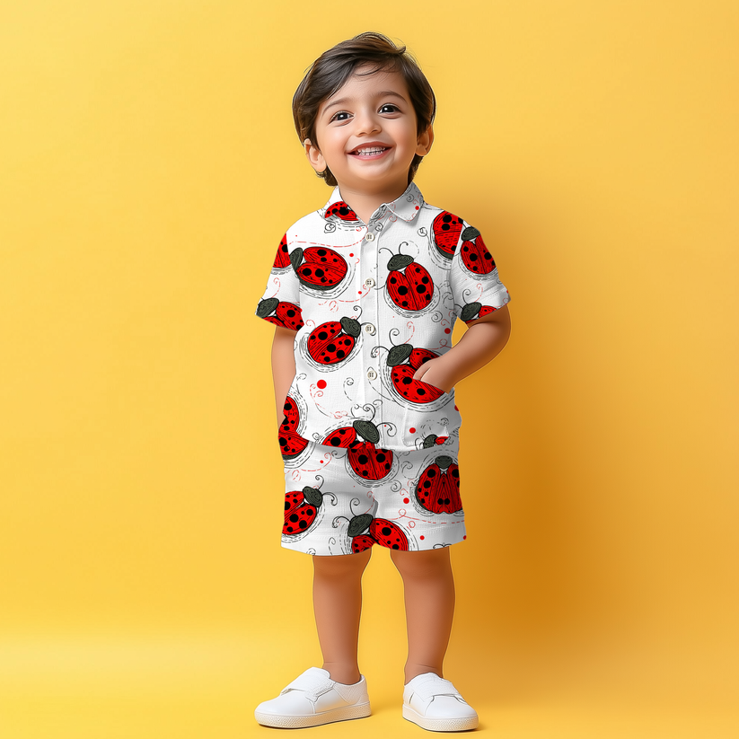 Spotty Bug Shirt & Shorts Kids Co-ord Set – Possessif